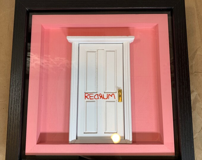 The Shining "redrum" Door Diorama. 9" X 9" Frame. - Etsy
