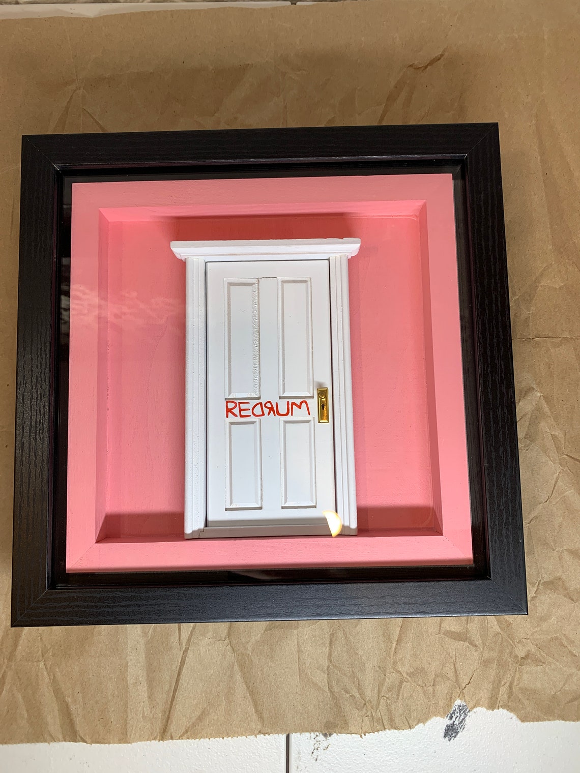 The Shining redrum Door Diorama. 9 X 9 - Etsy