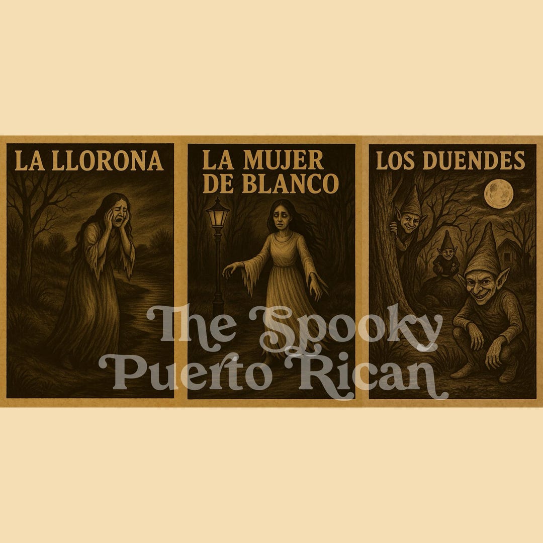 Puerto Rican Folklore Digital Art Bundle – La Llorona, La Mujer De ...