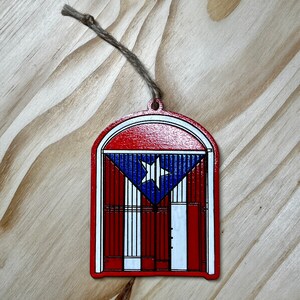 Old San Juan, Puerto Rico Flag Mural on Garage Doors - Wood Ornament - Etsy
