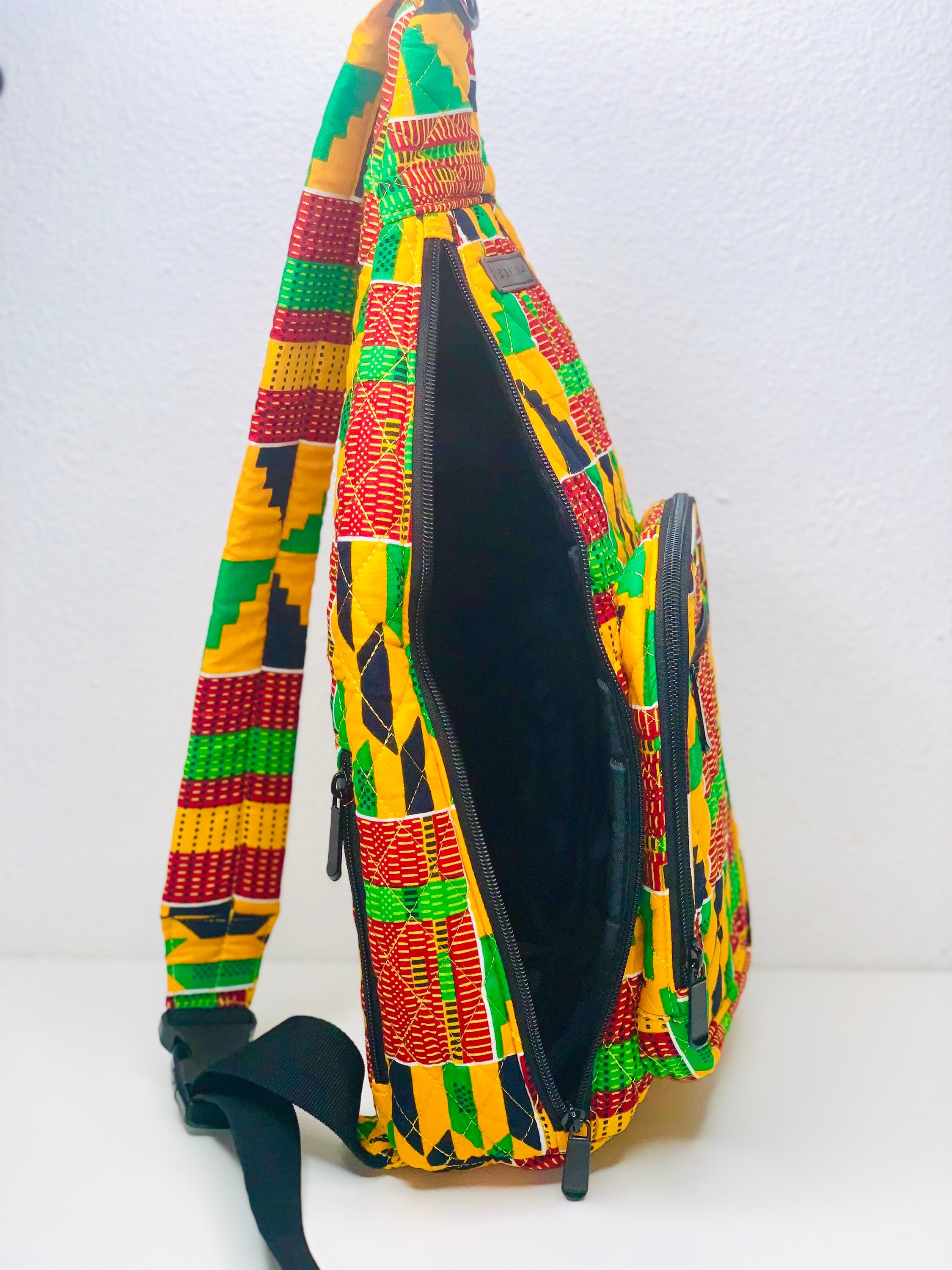 Kente Sling Backpack/ African Backpack/ African Bag/ African - Etsy