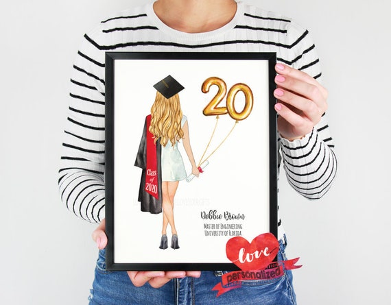 Personalized Graduation Print Graduation Gift Friends | Etsy