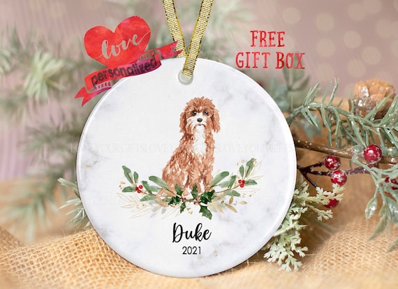 Personalized Cavapoo Christmas Ornament Custom Cavapoo | Etsy