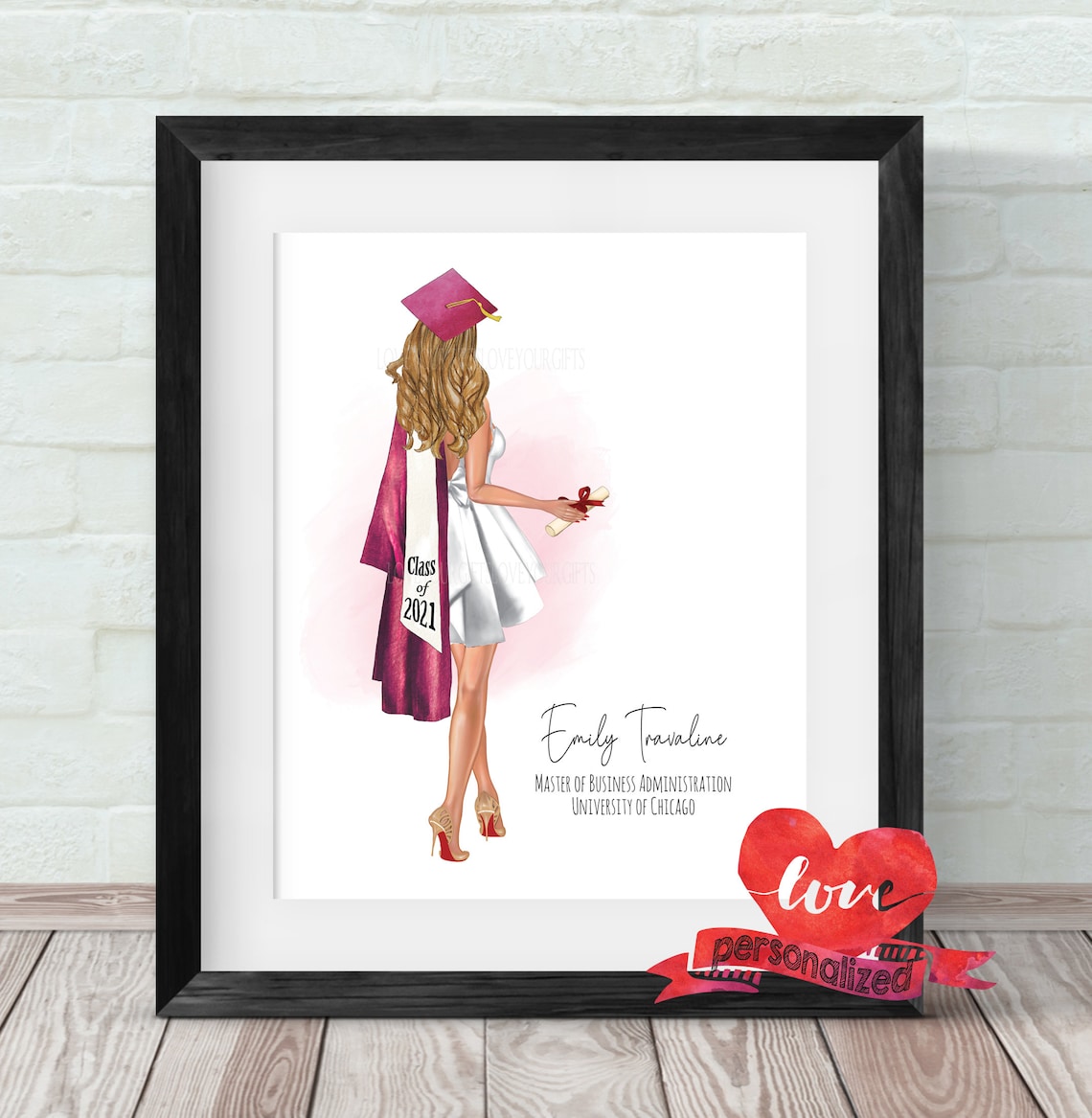 Personalized Graduation Print Graduation Gift Friends - Etsy