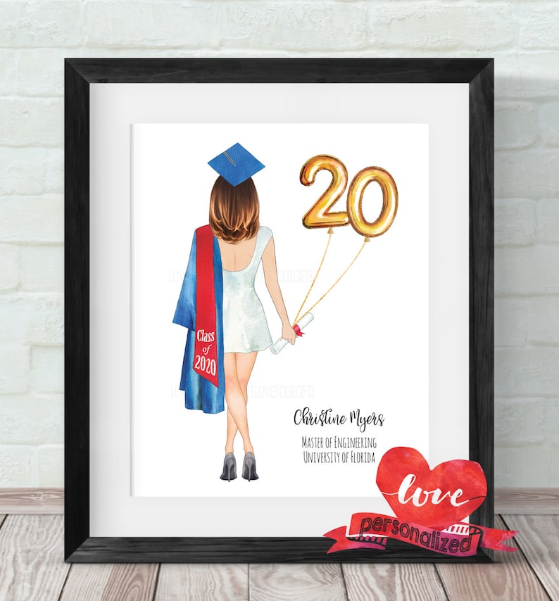 Personalized Graduation Print Graduation Gift Friends | Etsy