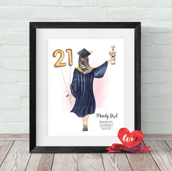 Personalized Graduation Print Graduation Gift Friends - Etsy