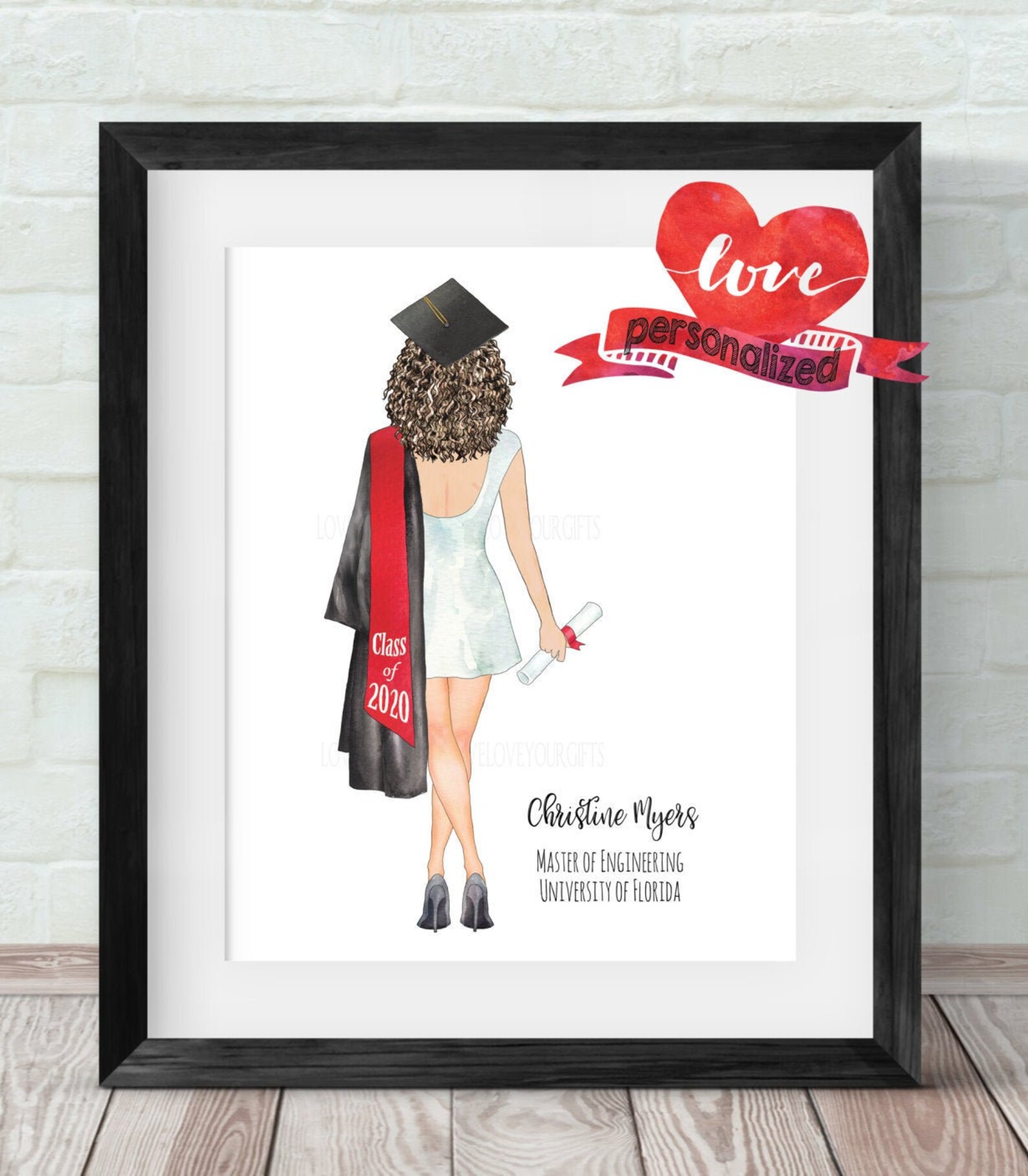 Personalized Graduation Print Graduation Gift Custom | Etsy