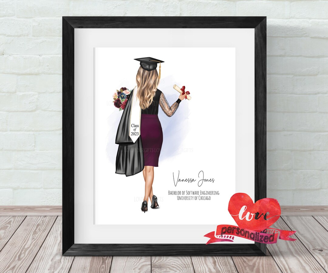 Personalized Graduation Print, Graduation Gift, Friends Graduation ...