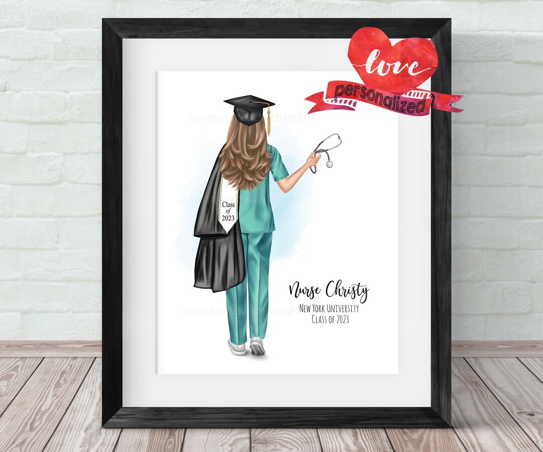 Personalized Nurse Graduation Print, Nurse Print, Nursing School ...