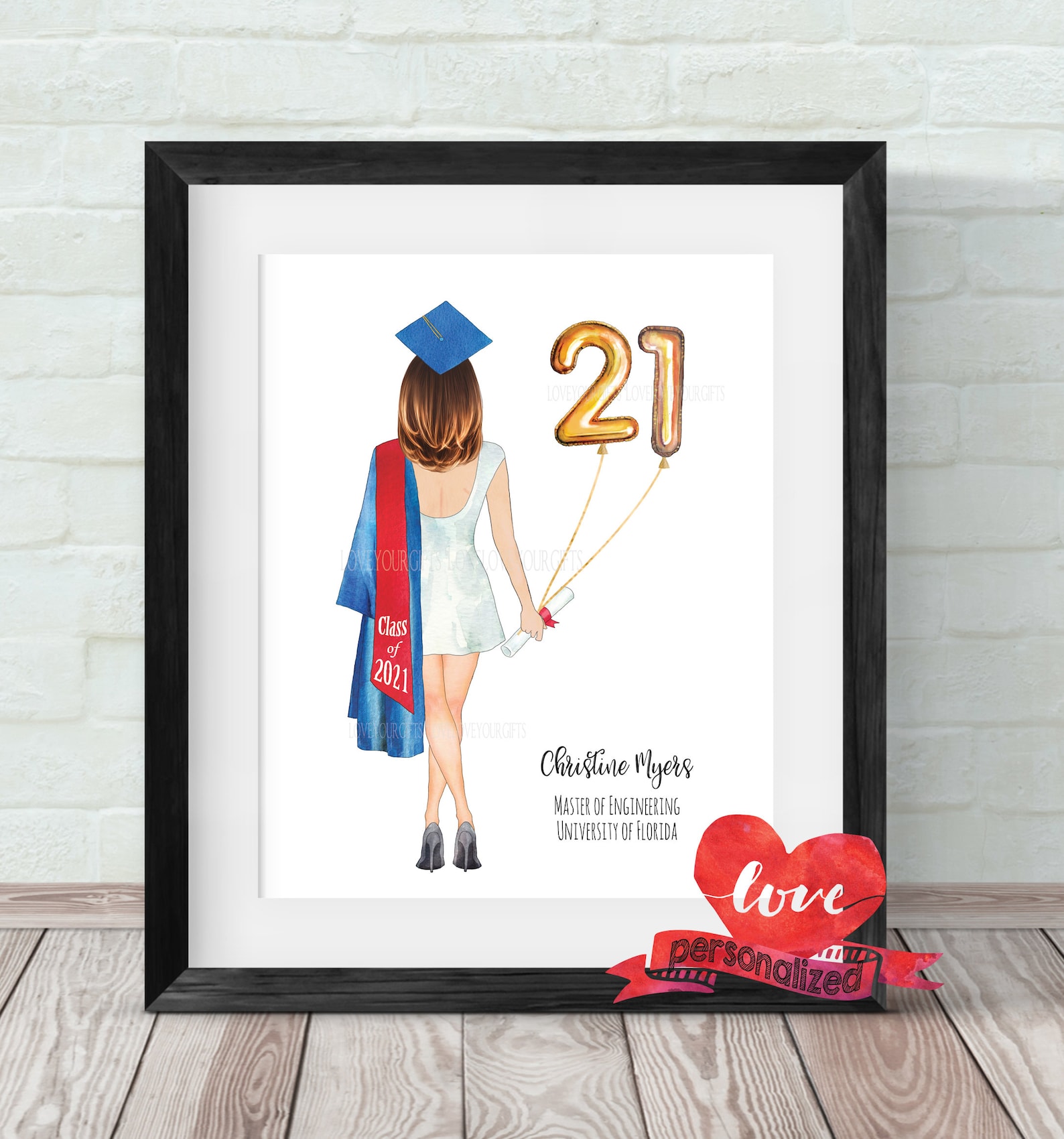Personalized Graduation Print Graduation Gift Friends - Etsy