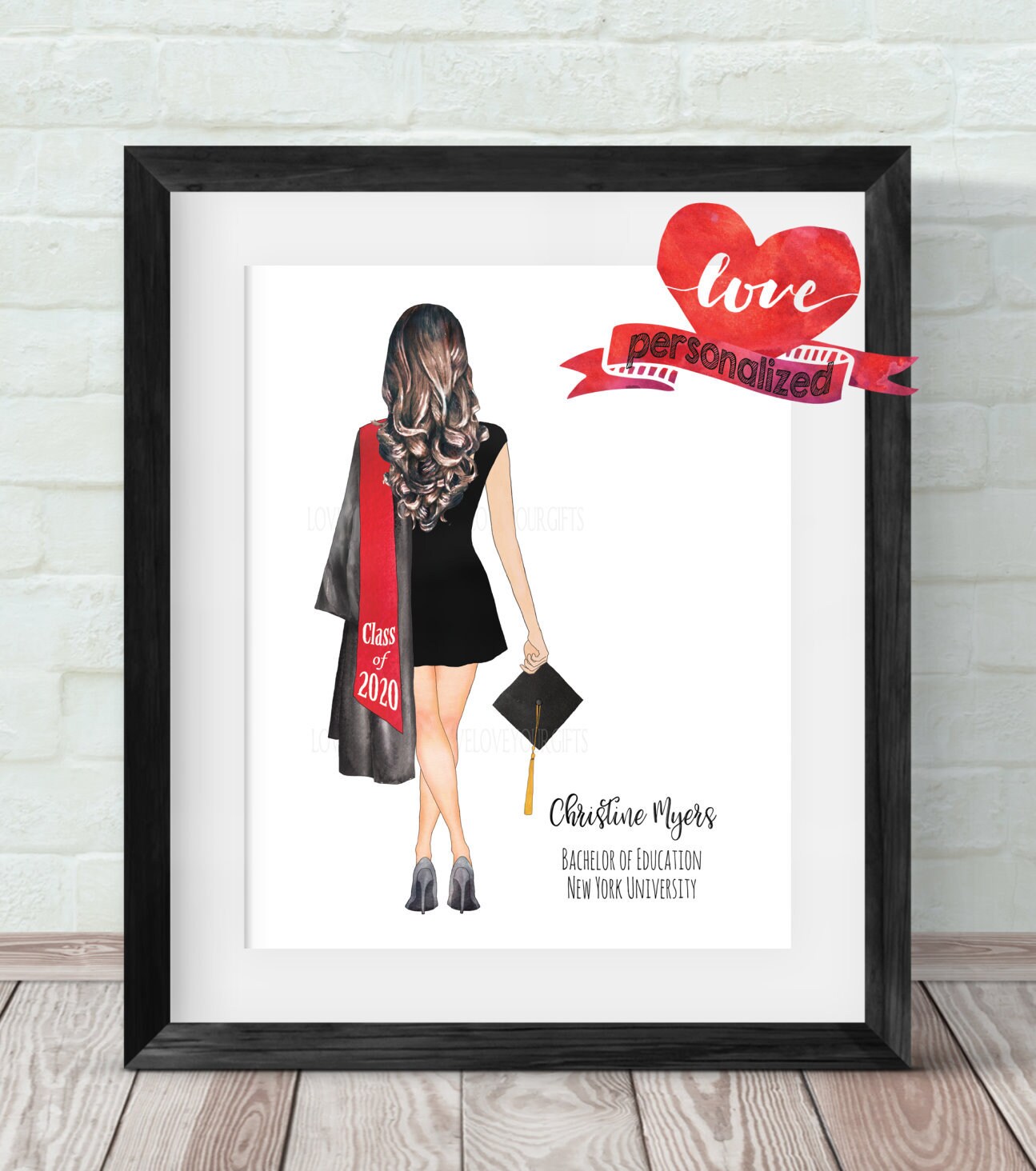 Personalized Graduation Print Graduation Gift Friends | Etsy