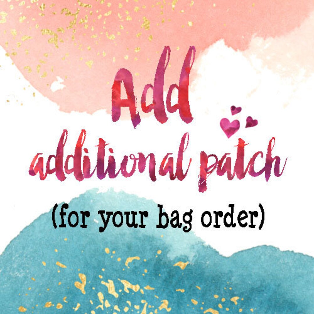 Add Additional Patches to the Bags, Backpacks, Pouches Personalized ...