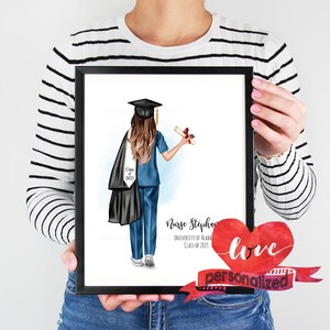 Personalized Nurse Graduation Print, Nurse Print, Nursing School ...