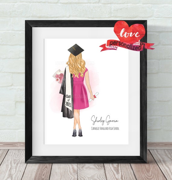 Personalized Graduation Print Graduation Gift Friends | Etsy