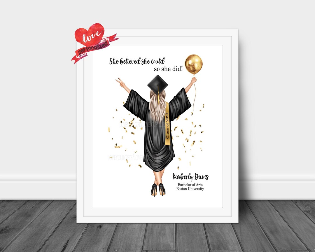 Personalized Graduation Print, Graduation Gift, Friends Graduation Gift ...