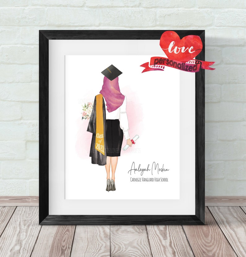 Personalized Graduation Print Graduation Gift Friends | Etsy
