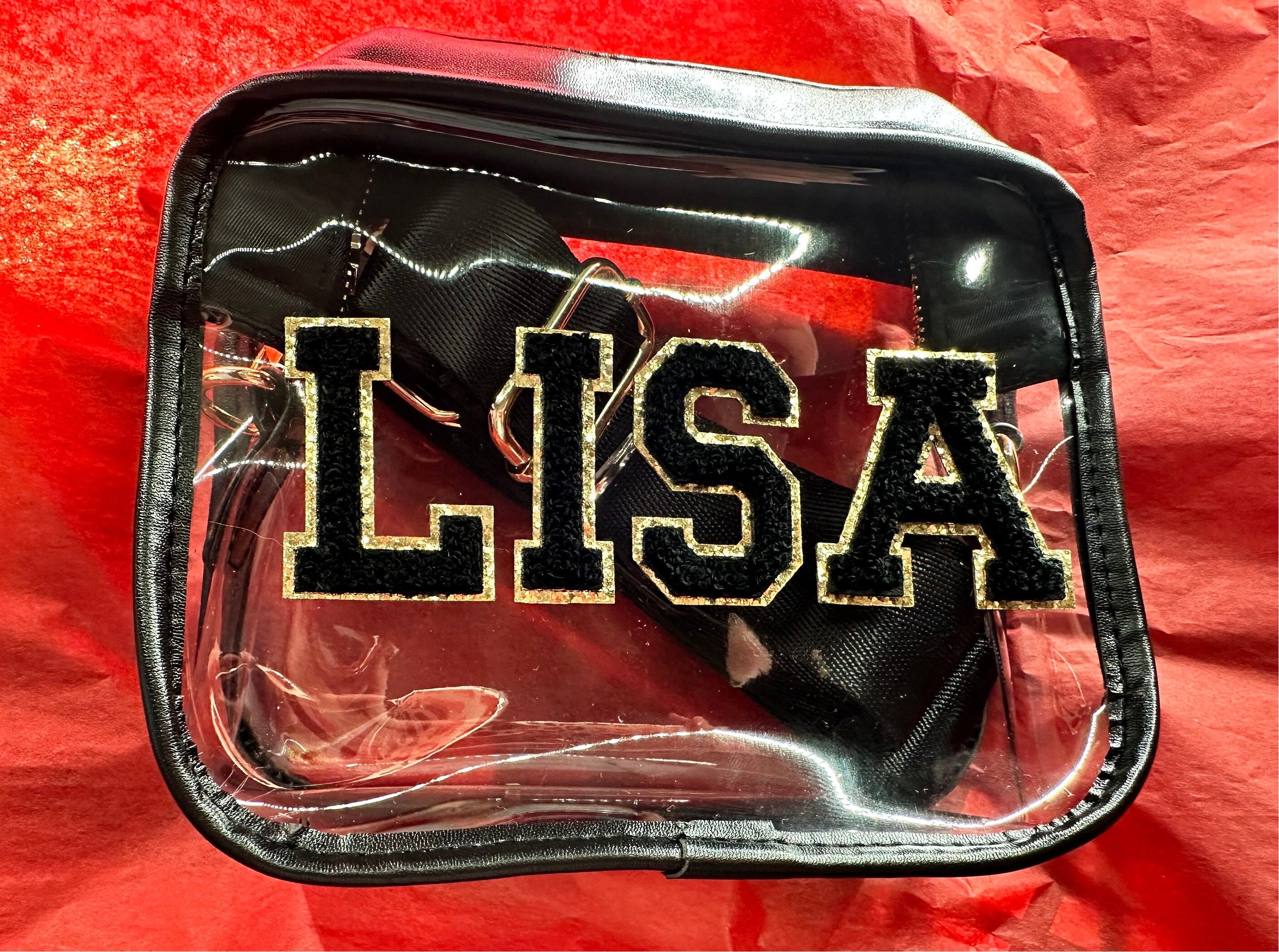 Personalized Clear Clear Concert Bag, Stadium Bag, Game Day Bag, Clear ...