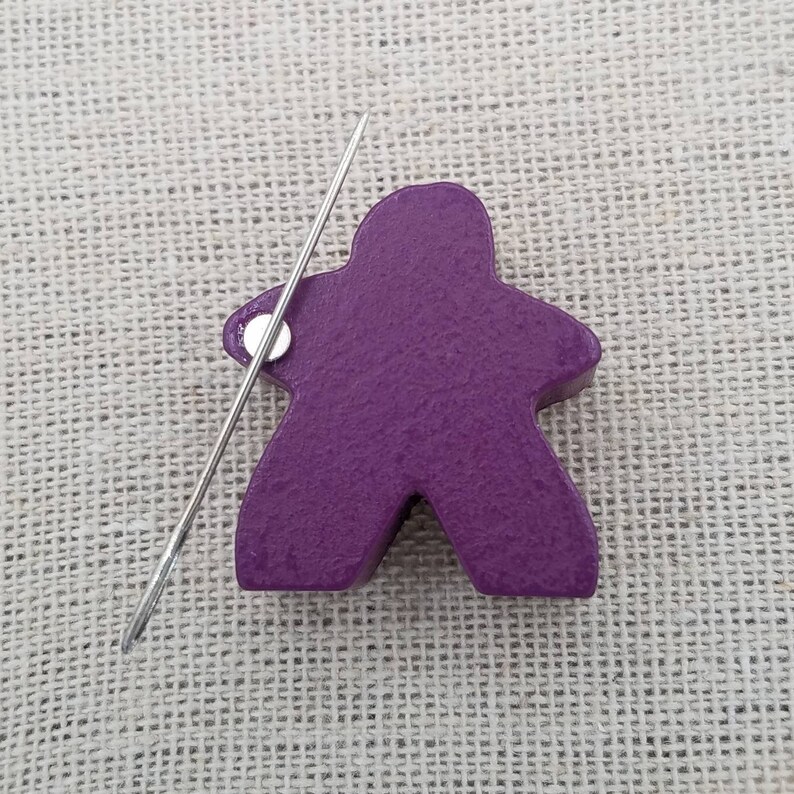 Wooden Meeple Needle Minder | Board Game | Nerdy | Geeky | Magnetic ...