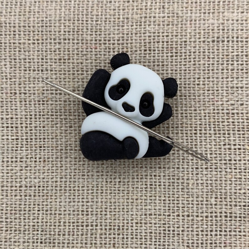 Panda Needle Minder Bear Magnetic Needle Minder Nanny - Etsy