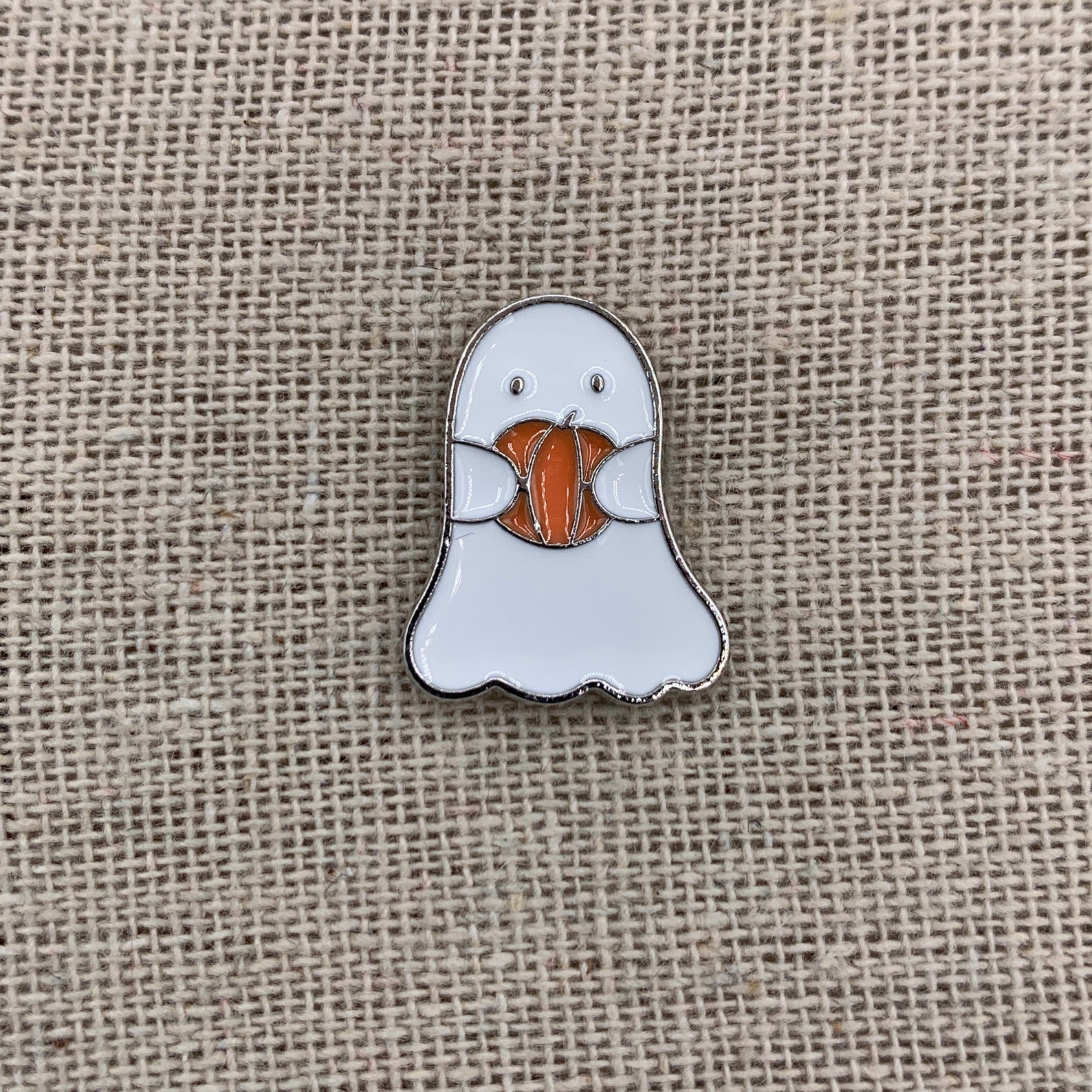 Pumpkin Ghost Needle Minder Cute White Halloween - Etsy