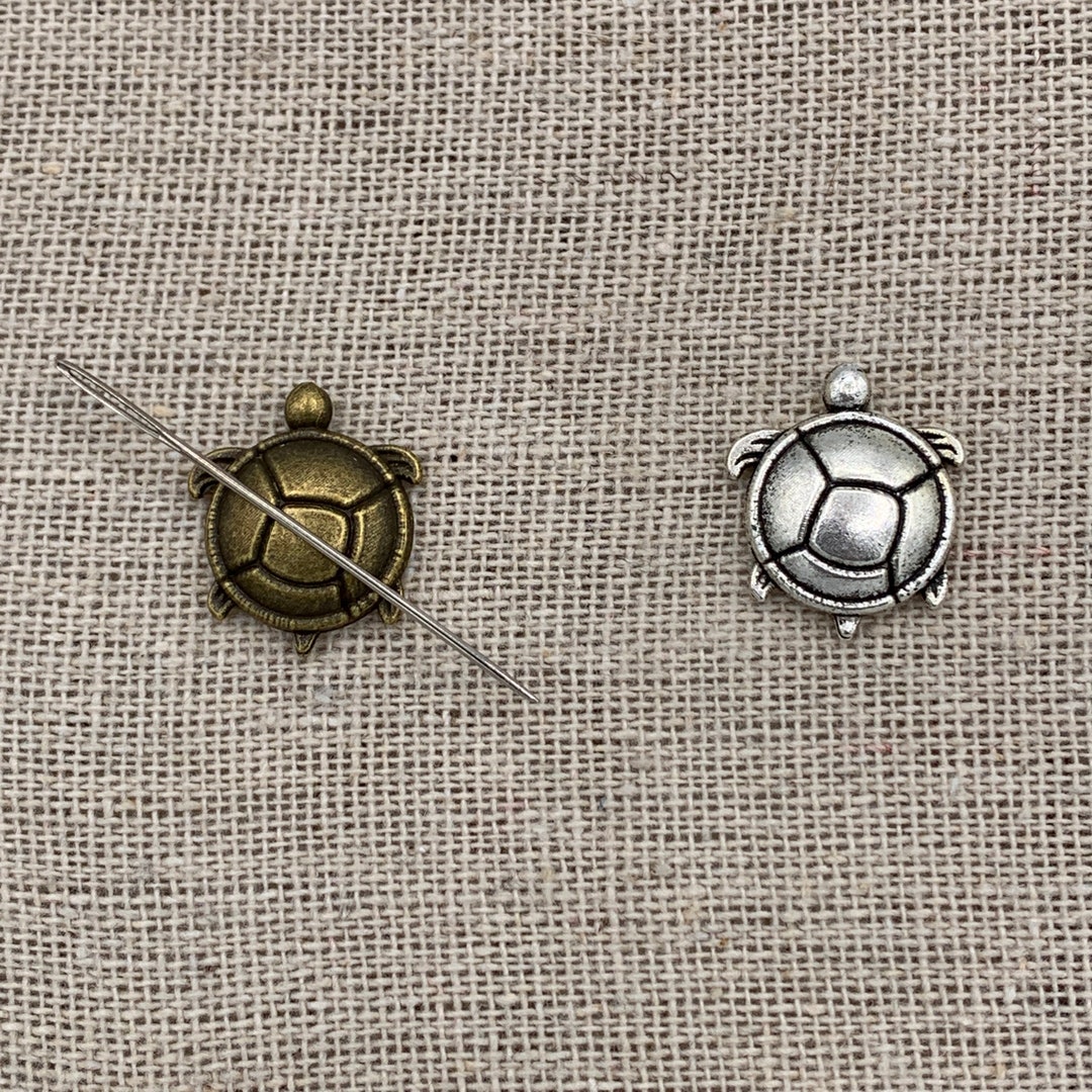 Mini Turtle Needle | Bronze | Silver | Shell | Magnetic Needle Minder ...