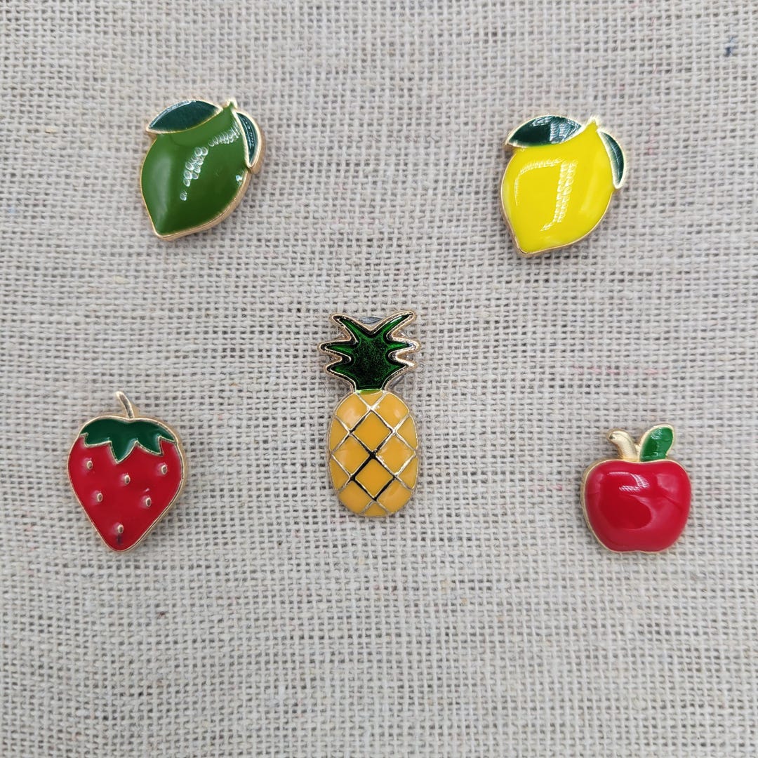 Mini Fruit Needle Minder | Lemon Lime Strawberry Pineapple Apple ...