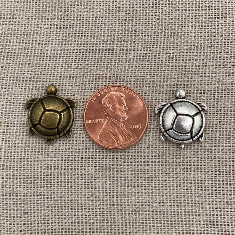 Mini Turtle Needle Bronze Silver Shell Magnetic Needle | Etsy