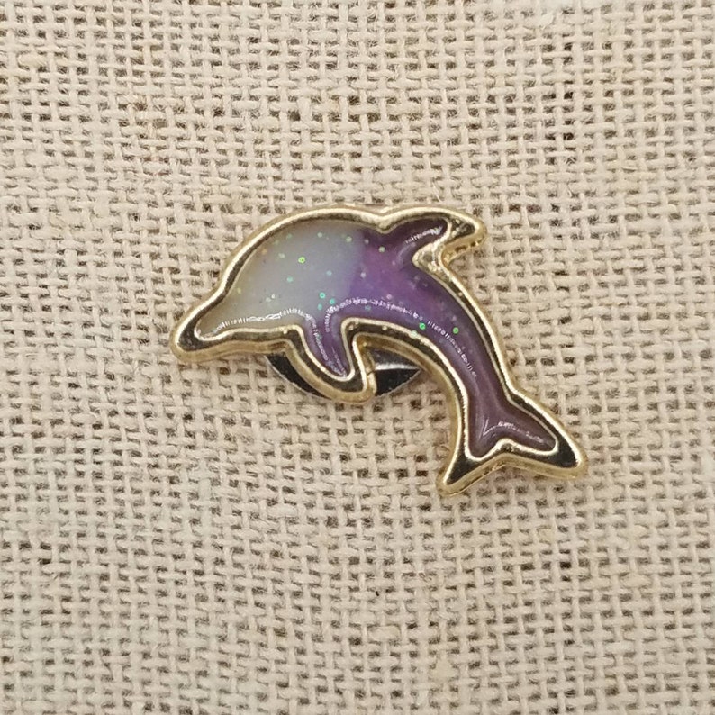 Mini Ombre Dolphin Glitter Dolphin Gold Purple Green - Etsy