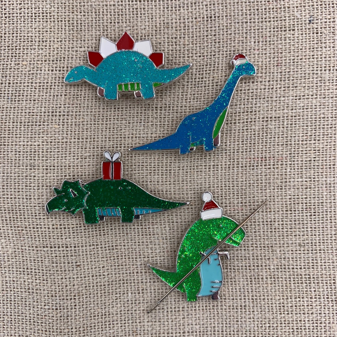 Christmas Dino Needle Minder | Dinosaur | Brontosaurus T. Rex ...