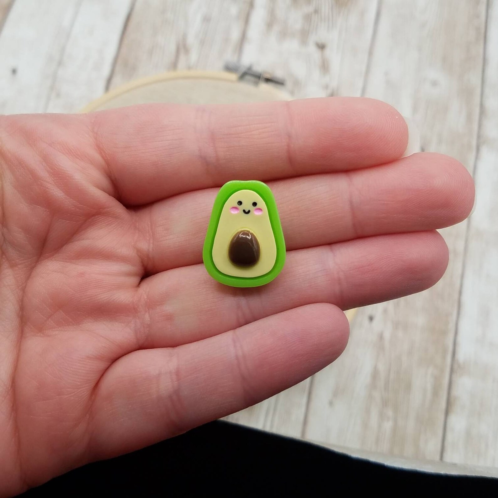 Smiley Avocado Needle Minder | Cute | Green | Kawaii | Adorable | Food ...