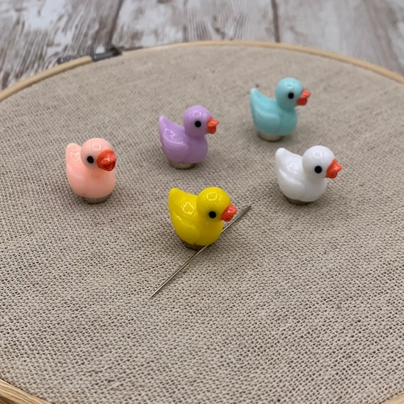 Rubber Duck Needle Minder Rubber Duckie Yellow Pink - Etsy