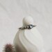 Silver Space Ring Custom Gemstone Ring Tiny Silver Ring - Etsy