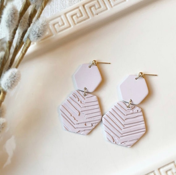 Clay statement earrings store