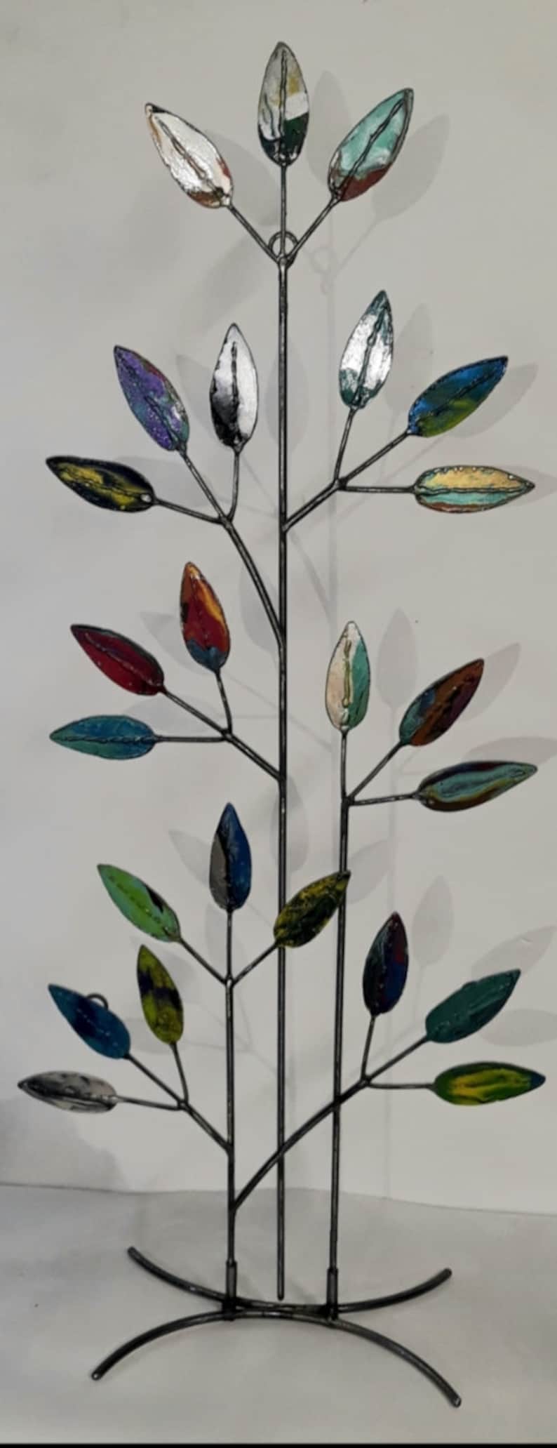 Free Standing or Wall Metal Tree Sculpture, Wall Decor, Handmade, Hand ...