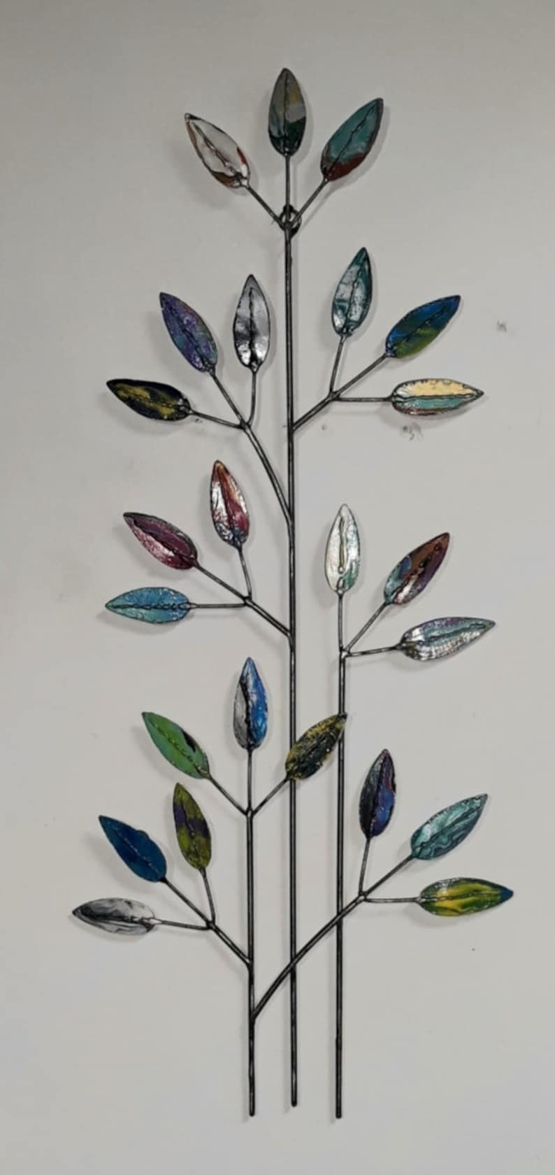 Free Standing or Wall Metal Tree Sculpture, Wall Decor, Handmade, Hand ...