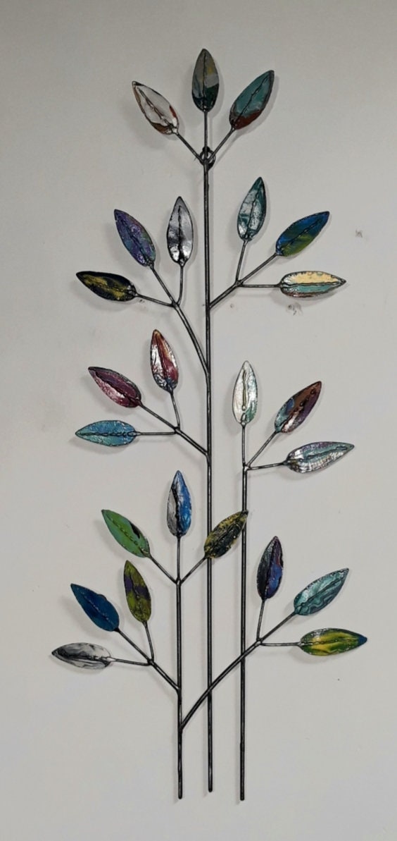 Free Standing or Wall Metal Tree Sculpture, Wall Decor, Handmade, Hand ...