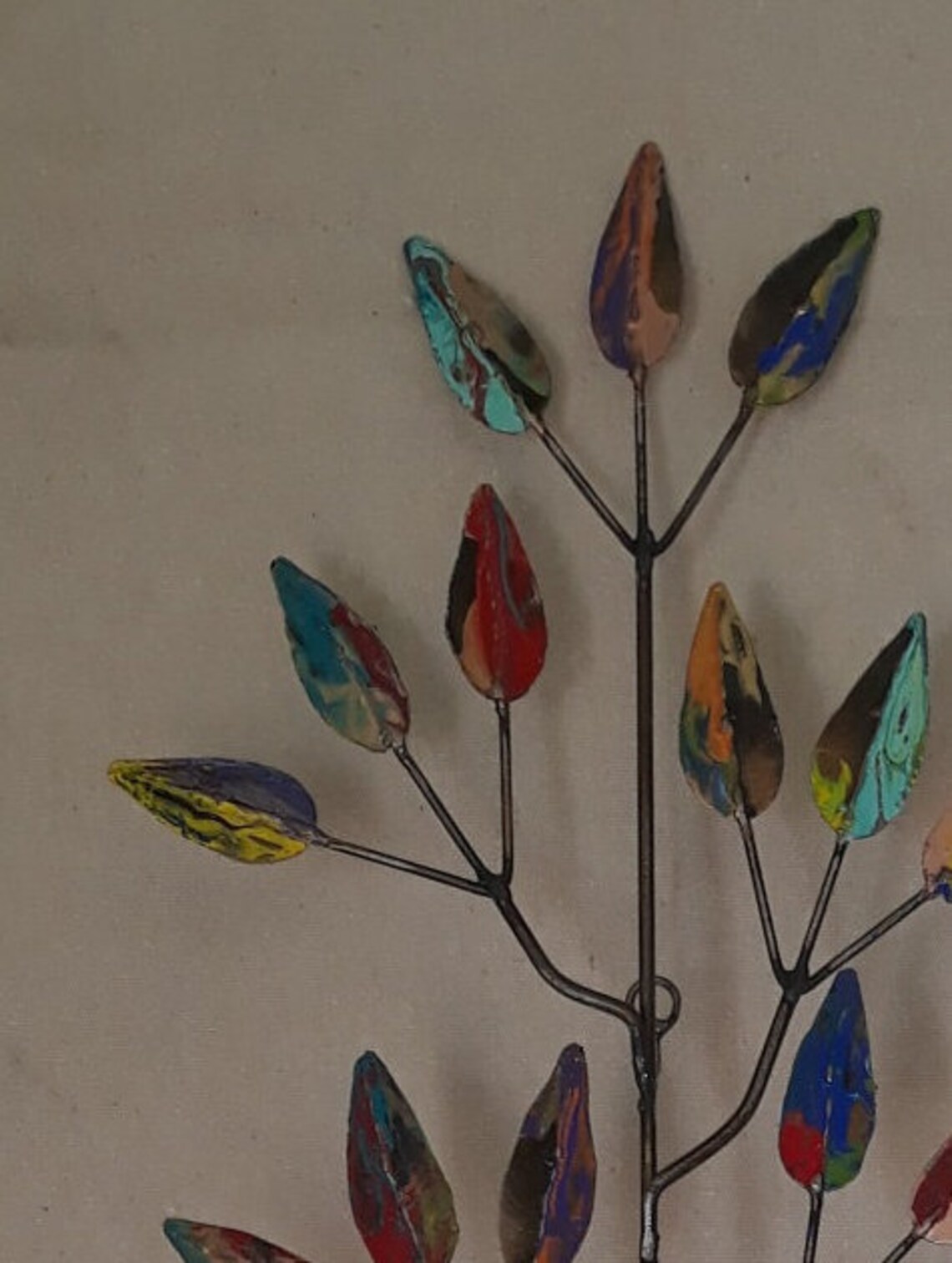Metal Tree Sculpture, Metal Wall Art, Handmade, Welded, Hand Painted ...