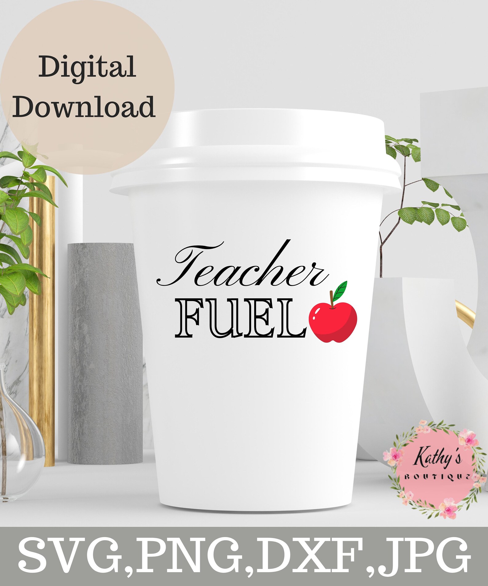 Teacher Fuel SVG Digital File School Svg School Teacher - Etsy