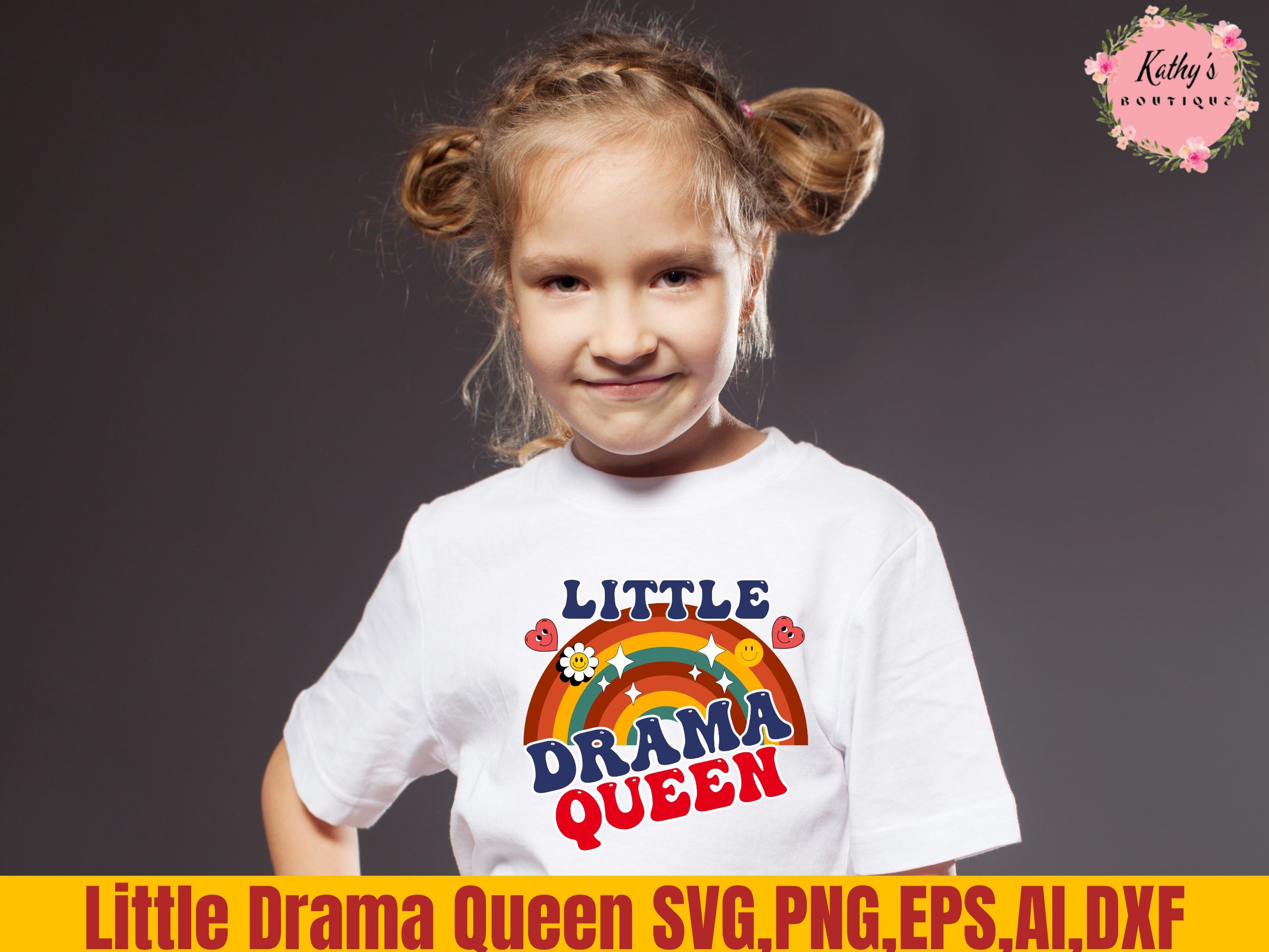 Little Drama Queen SVG, Digital Download, Svg, Png, Dxf, Eps, Ai ...