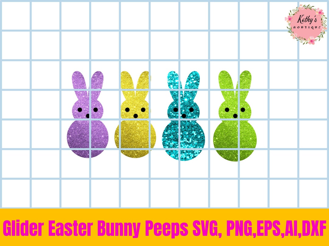 Easter Bunny Peeps SVG Digital Download Png Dxf Eps Easter Clipart ...