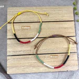 5 Colors Gospel Bracelet Christian String Bracelet With Adjustable Cord ...