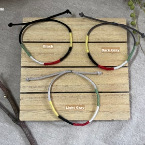 5 Colors Gospel Bracelet Christian String Bracelet With Adjustable Cord ...