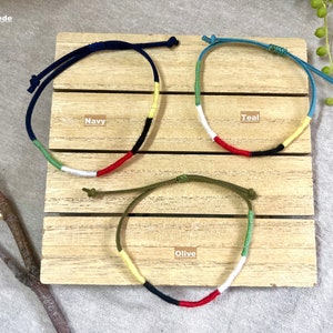 5 Colors Gospel Bracelet Christian String Bracelet With Adjustable Cord ...