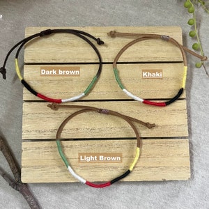 5 Colors Gospel Bracelet Christian String Bracelet With Adjustable Cord ...