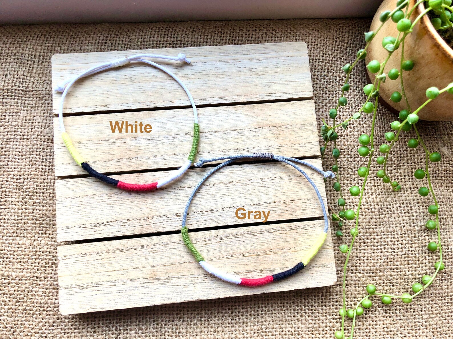 5 Colors Gospel Bracelet Christian String Bracelet String | Etsy Canada