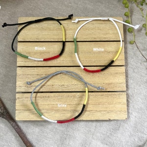 5 Colors Gospel Bracelet Christian String Bracelet With Adjustable Cord ...