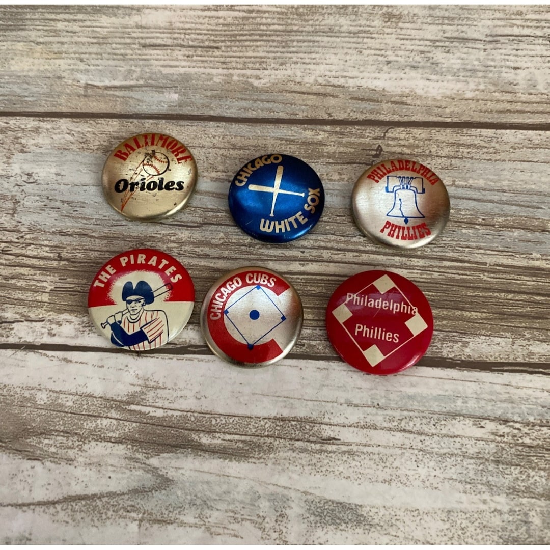 6 X 1980s Crane Potato Chips Orioles Pirates White Sox Cubs Phillies ...