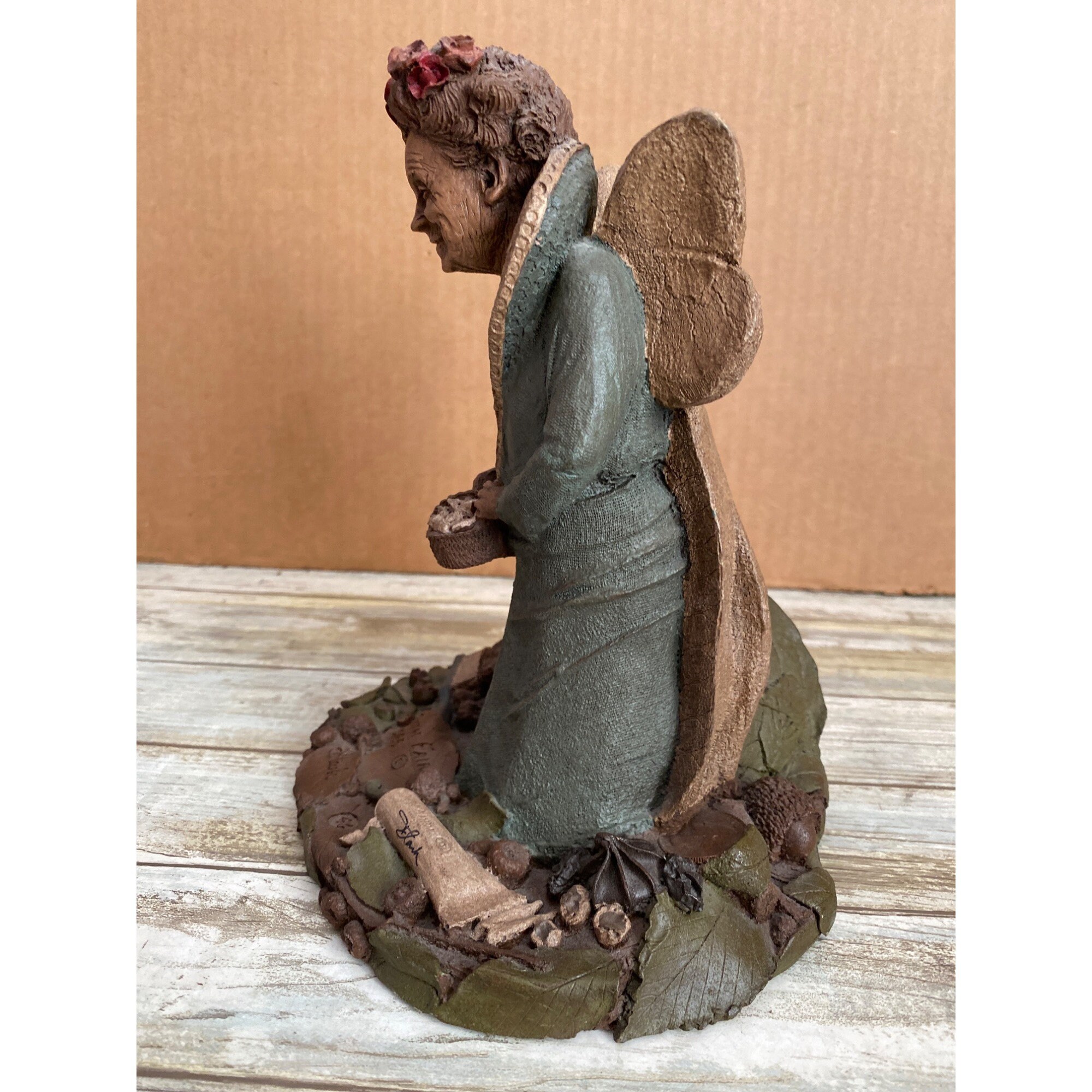 1985 Hand Signed Tom Clark Tooth Fairy Resin Sculpture Figurine 8.5 W ...