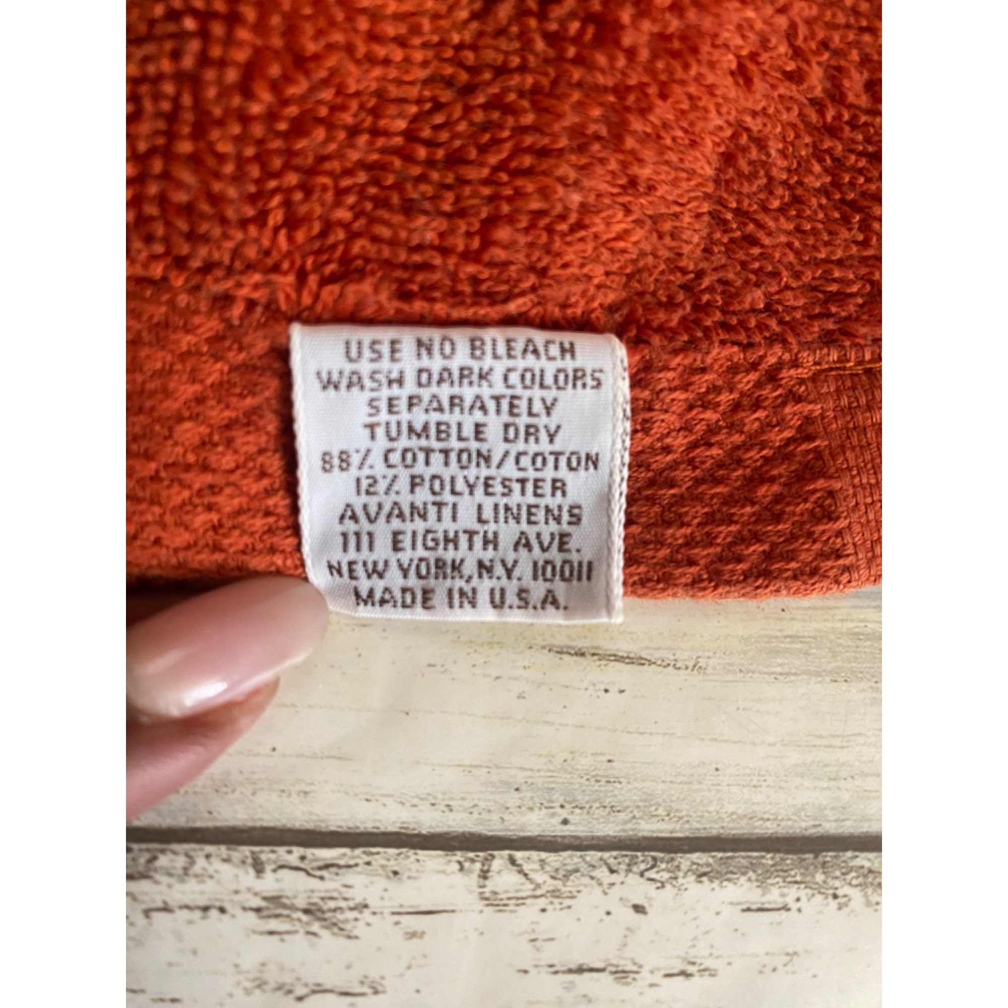 1970s the Avanti Look Burnt Orange Bath Towels All Cotton - Etsy