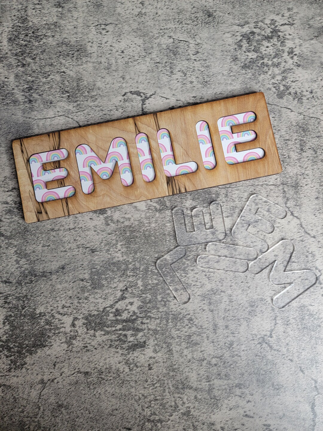 Custom Name Acrylic Puzzle - Etsy